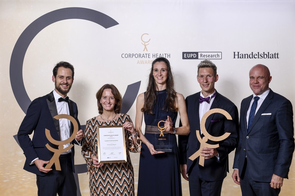 Autobahn GmbH gewinnt Corporate Health Award 2024 | Die Autobahn GmbH ...